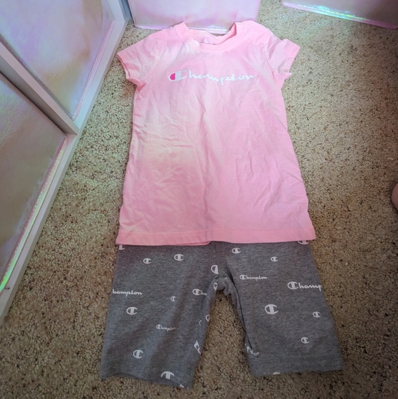 Champion | Matching Sets | Girls Champion 6x Shirt And Biker Shorts Set ...